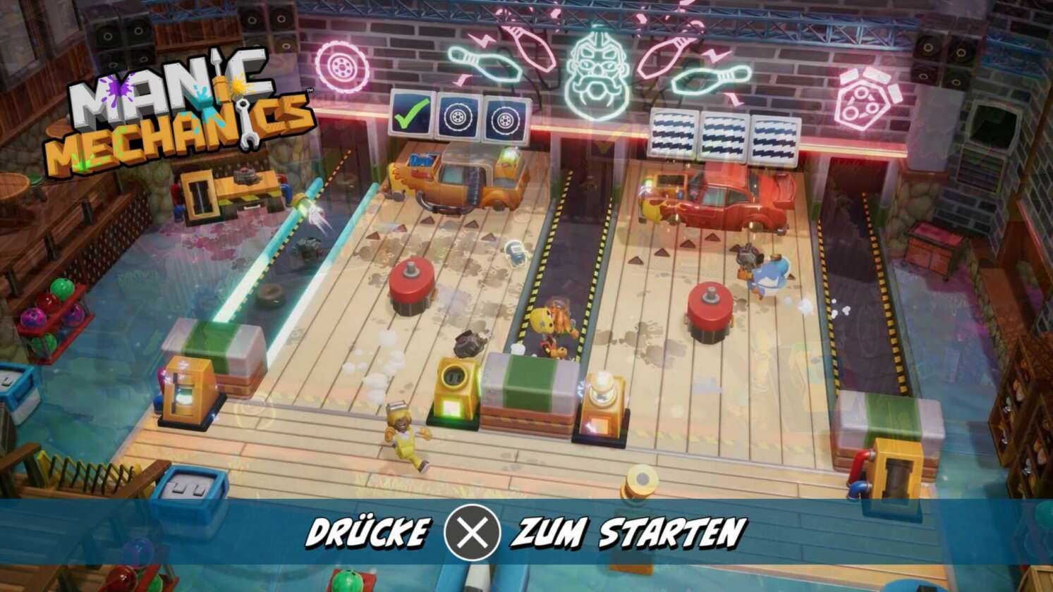 Manic Mechanics Review: Coop-Chaos in der Autowerkstatt - PS4source